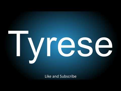 How to correctly pronounce - Tyrese.