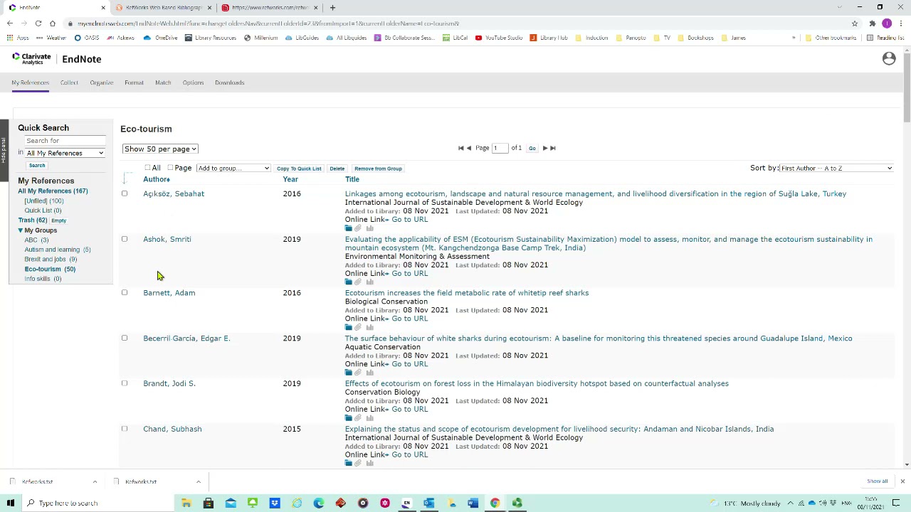 Moving References from RefWorks to EndNote