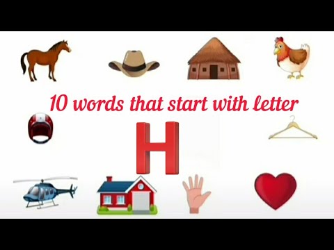 10 English words That start with letter H || Alphabet H phonics letter #study #abcd #abc