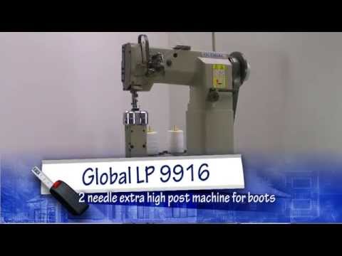 Global LP 9916 - Two needle high postbed shoe sewing machine