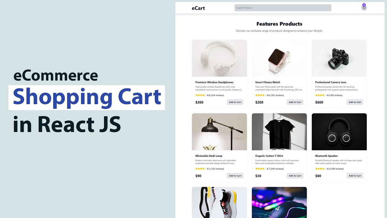 Building an eCommerce Shopping Cart with React JS