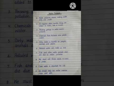10 Line Essay On Water Pollution I Essay On Water Pollution I #shorts #ytshorts #essay