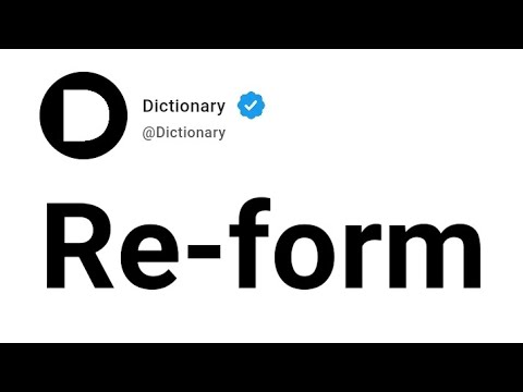 Re-form Meaning In English