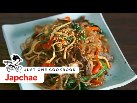 How To Make Japchae (Recipe) チャプチェの作り方 (レシピ)