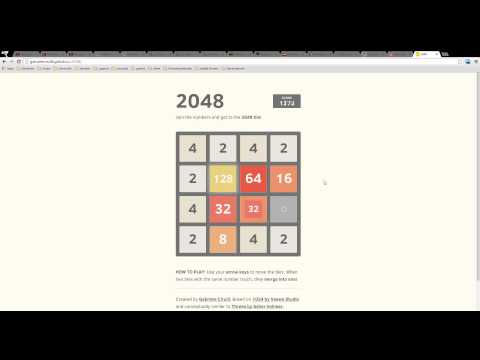 2048 Auto-solving bot, first run