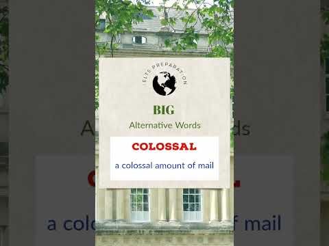 Alternative words that use in place of 'BIG' #ielts #synonyms #shorts