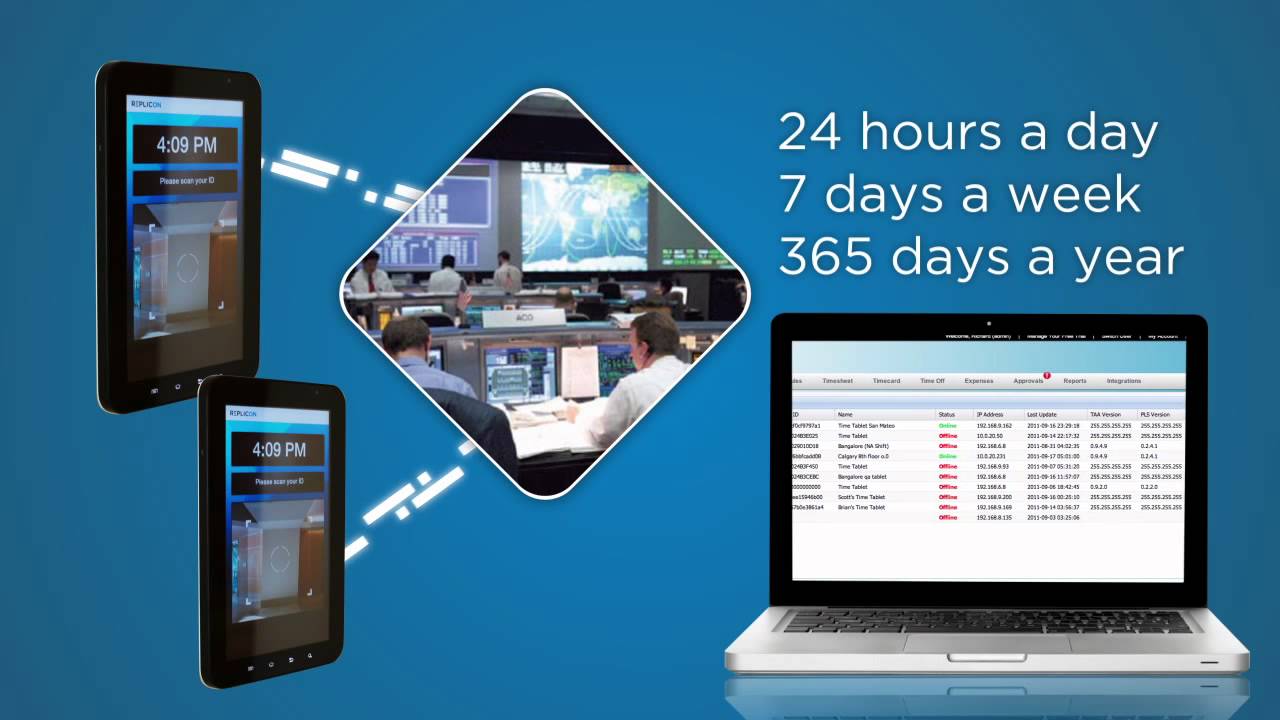 Replicon Cloud Clock HD