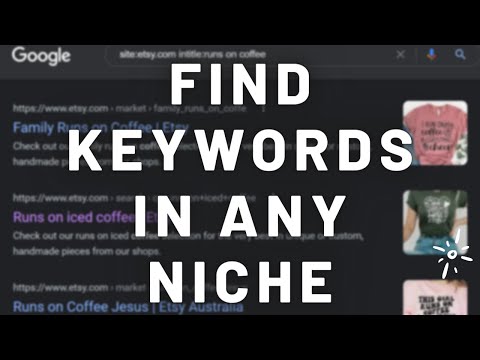 FIND UNIQUE KEYWORDS IN ANY PRINT ON DEMAND NICHE