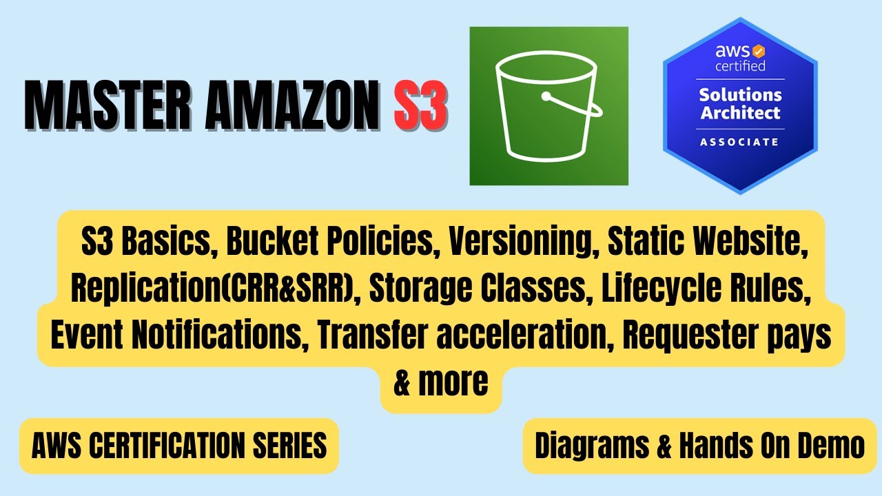 Master AWS S3 | All S3 Concepts | Diagrams & Hands On Demo | AWS SAA |#aws #awscertification