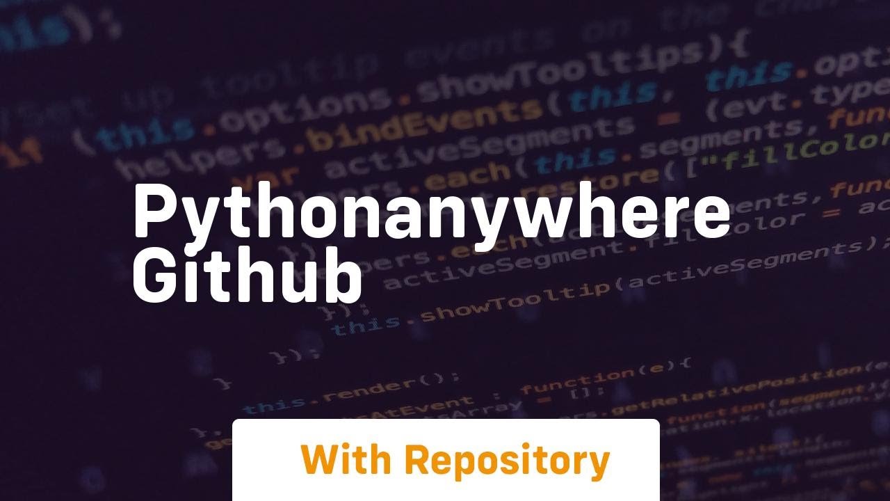pythonanywhere github