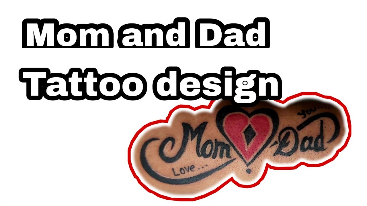 Mom#Dad#infinity tattoo design
