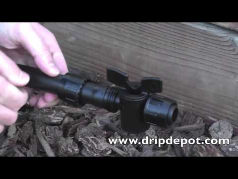 How to Insert a Manual Valve Between Two Like Pieces of Poly Tubing