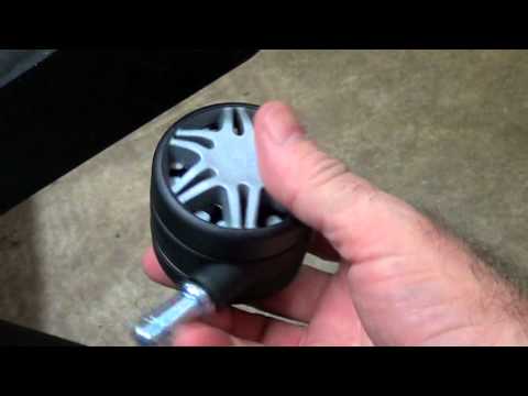 10mm grip ring stem casters replaced upgrade on imported office chair