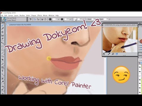Drawing SVT's Dokyeom with Corel Painter