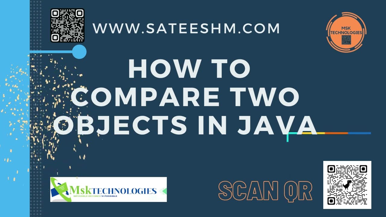 How to Compare Two Objects in Java