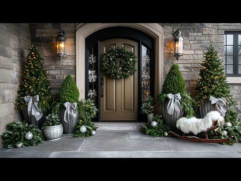 20 Elegant French-Style Christmas Entryway Ideas