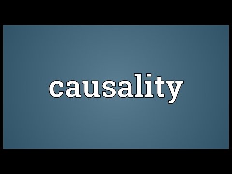 Causality Meaning