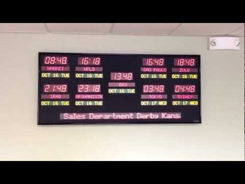 BRG 7329 Time Zone Clock