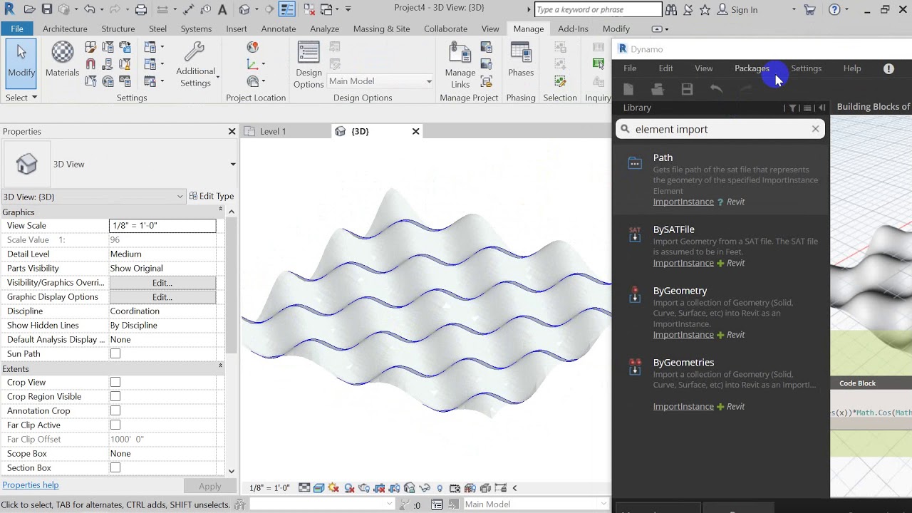 Import Dynamo into Revit
