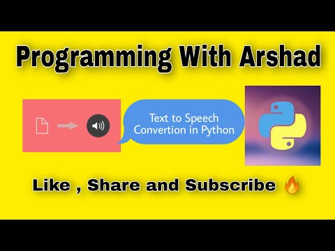 Text To Speech Conversion In Python Programming Language Using pyttsx3 Module.