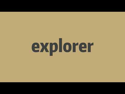 How to pronounce explorer -Elin's english