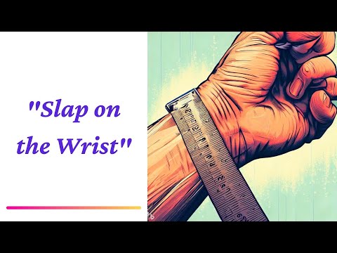 Why does “slap on the wrist” mean a trivial reprimand? — Video 237/300