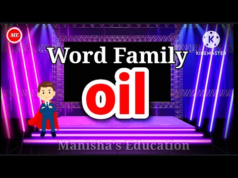 Word Family-oil | oil-word Family | Phonics Word Families | Word Bank | (@ManishasEducation )
