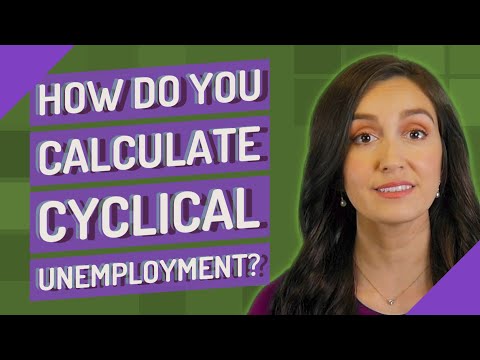 How do you calculate cyclical unemployment?