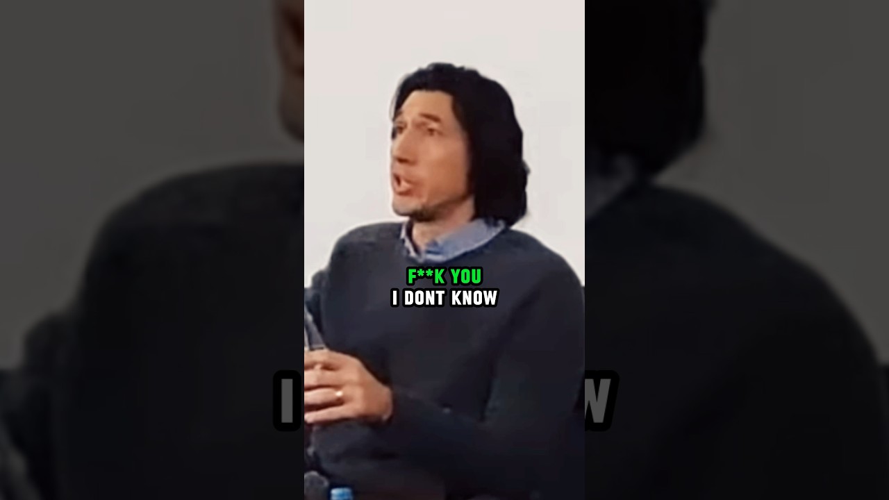 Adam Driver says “F*** You” 😮