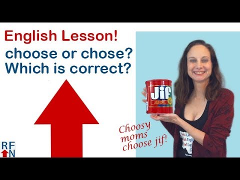 choose, chose, choice or choosy? Which is correct English?