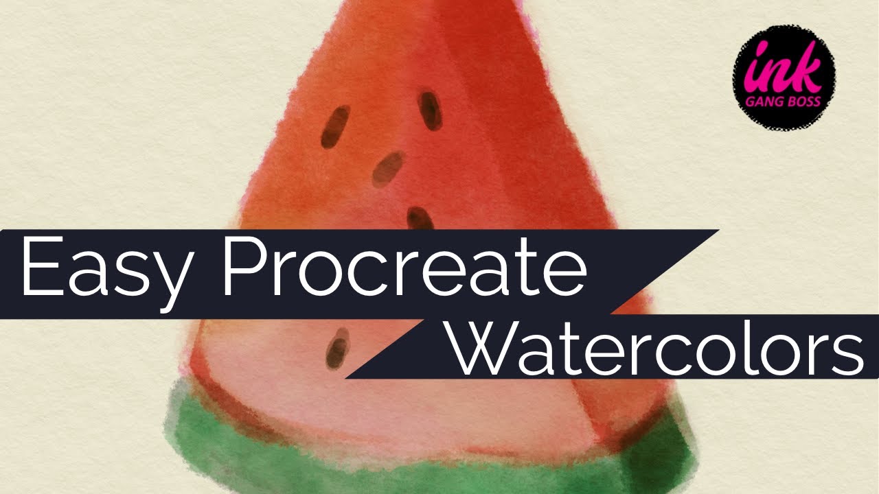Procreate Tutorial: Easy Watercolor With The Free SketchBox Brush Pack