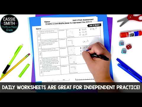 5th Grade Coordinate Planes Activities Worksheets Lessons Guided Math Centers