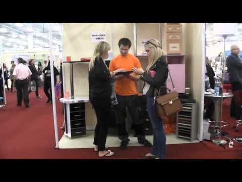 Olympia Beauty 2013 London Amazing Show - Jools Orange Manicure Tables