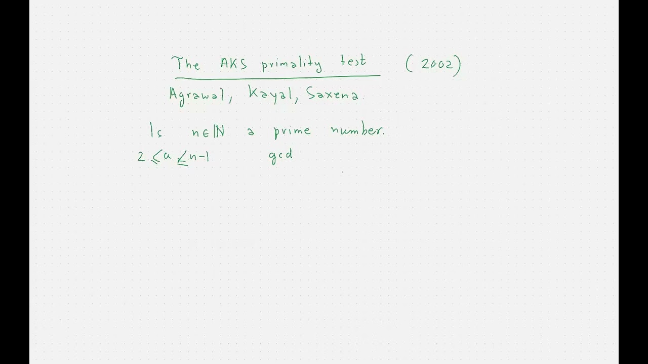 Project Prime Numbers - 13 - AKS Primality Test
