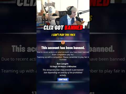 Clix Got BANNED On Fortnite…