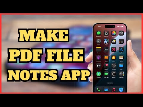 How to Make a PDF File in iPhone Notes App | Easy Step-by-Step Guide