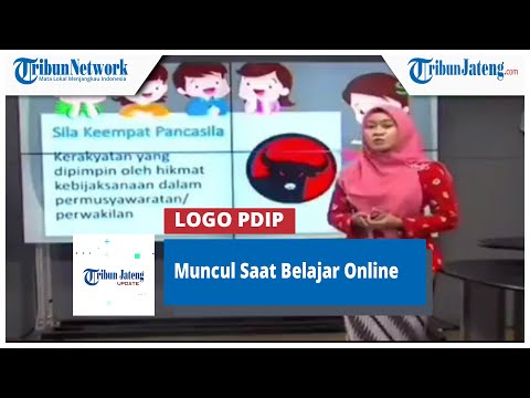 Heboh Logo PDIP Muncul Saat Belajar Online