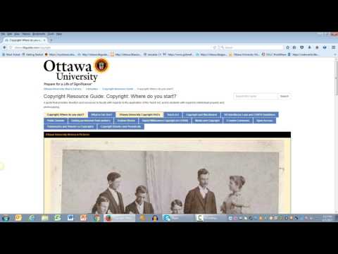 Searching the Ottawa University Library Libguides