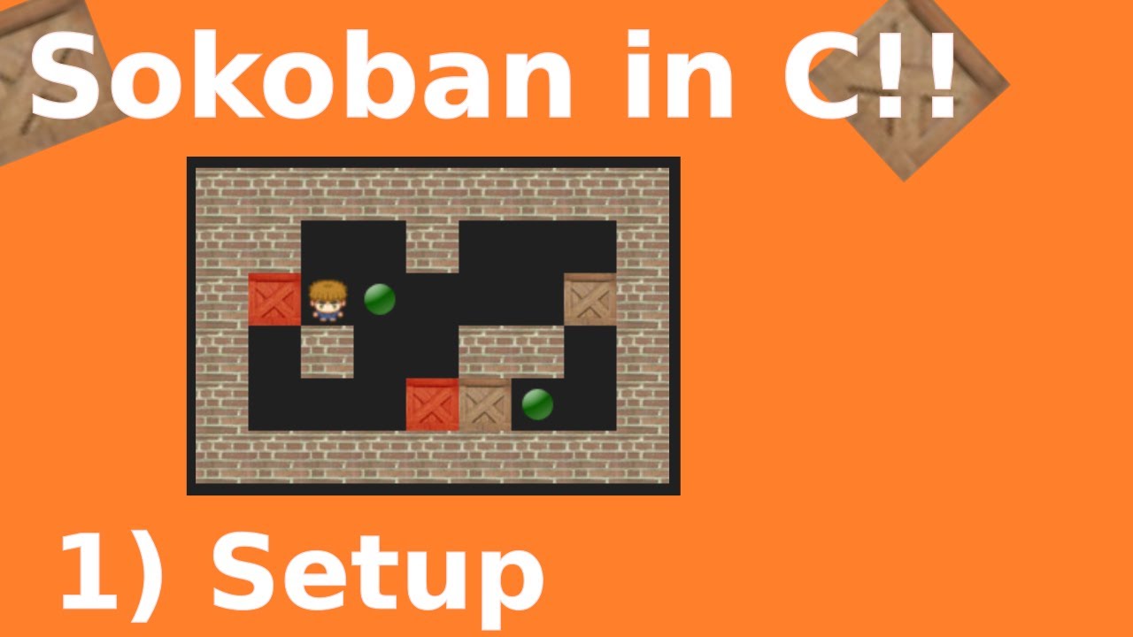 CREATE A SOKOBAN GAME IN C!!