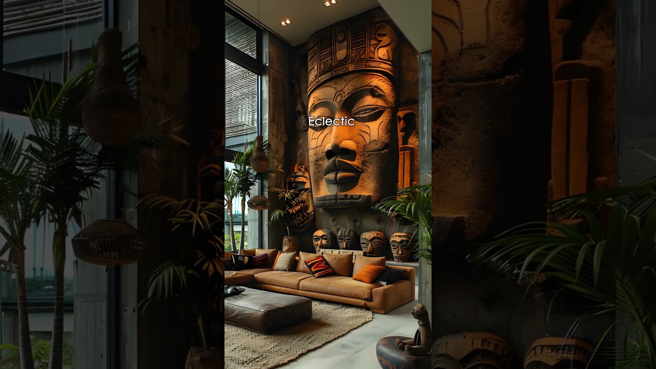 African Heritage Meets Modern Elegance: Explore Afro-Contemporary Home Decor Ideas 🏠✨ #afrohouse