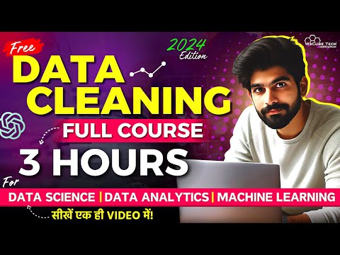 Learn Data Cleaning Full Course for Data Science Data Analysis Machine Learning FREE 2024 ...