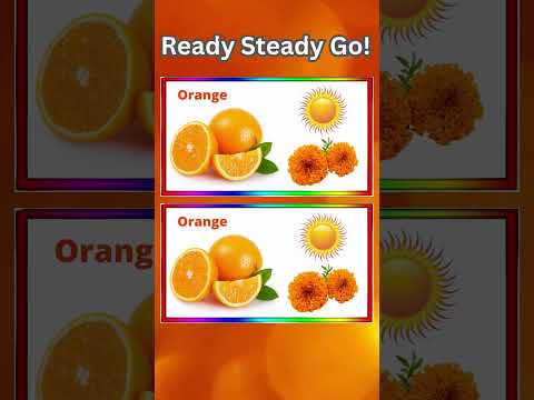 Learn colour Orange around us / under 1 minute.