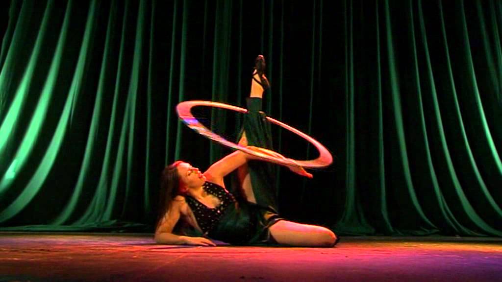 Kat Collett Belly Dance Style Hula Hoop Act
