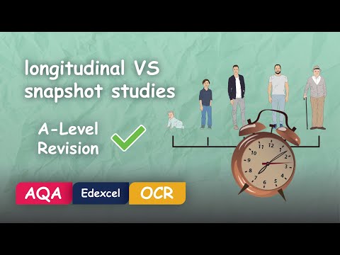 Longitudinal and Snapshot Studies (Psychology Issues Explained) #Alevel #Revision