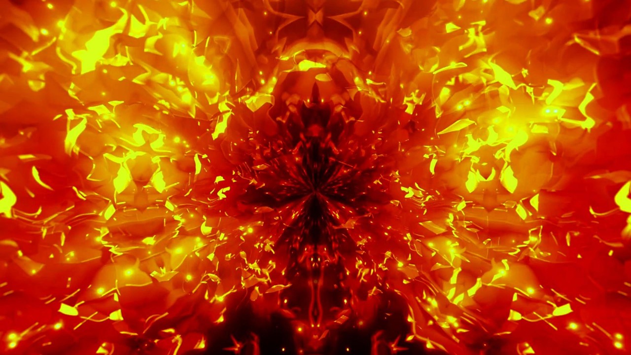 🎬 4K Screensaver – Abstract Solar Explosion in Golden Energy | (No Audio)