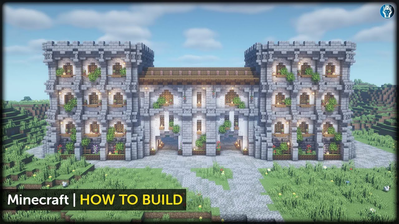 Minecraft How to Build a Baroque Town Hall (Tutorial) - Minecraft Builders