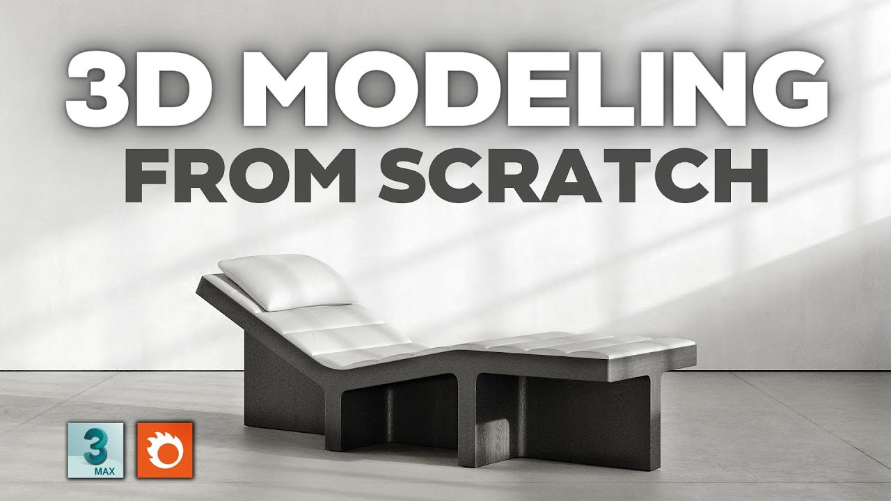 [FREE LESSON]  3D Modeling in 3ds Max from scratch  tutorial