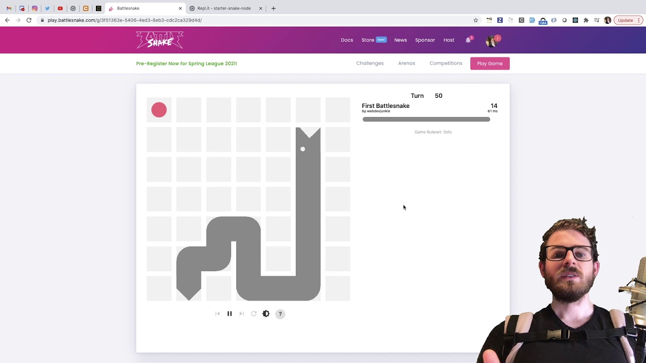 Trying battlesnakes for the first time