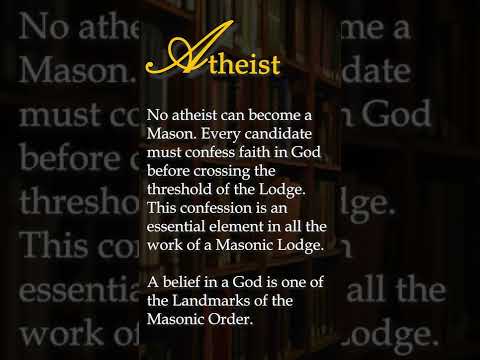 Atheist - Masonic Dictionary #shorts