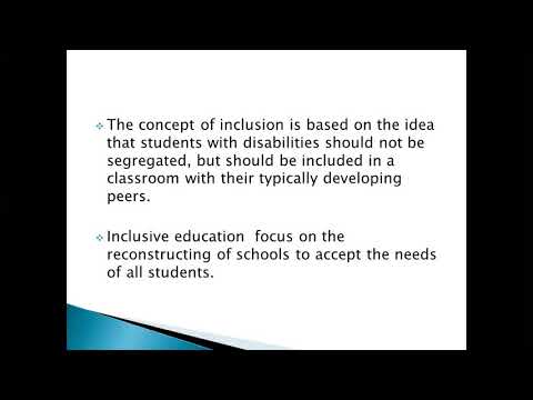Concept of Inclusive Education (Inclusion & Models) by Aafiya Hamid